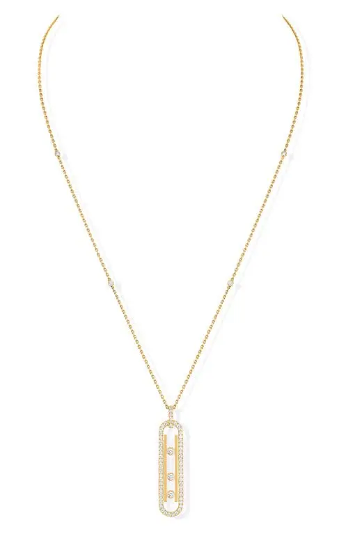 Messika Baby Move Pavé Diamond Pendant Necklace - Yellow Gold