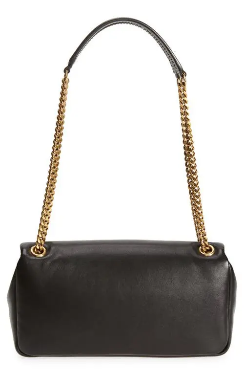 Saint Laurent Calypso Lambskin Shoulder Bag - Nero