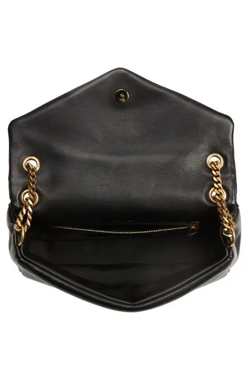 Saint Laurent Calypso Lambskin Shoulder Bag - Nero