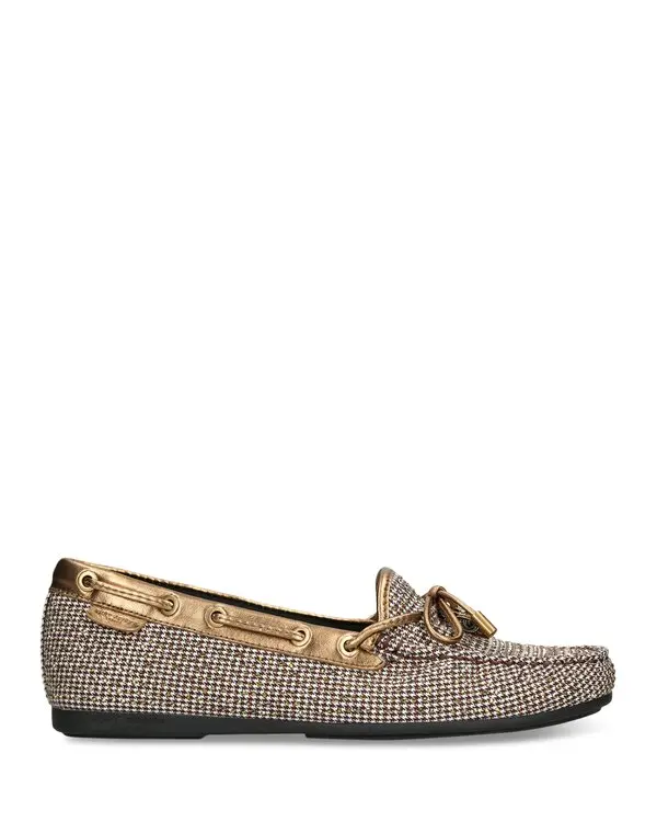 Kurt Geiger Eagle Moccasin Boat Loafers - Dark Beige