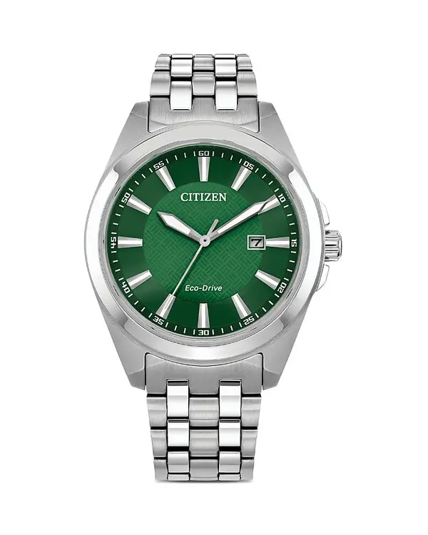 Citizen Eco Classic Bracelet Watch - Green/silver
