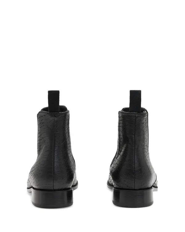 John Varvatos Amsterdam Pull On Chelsea Boots - Black Leather