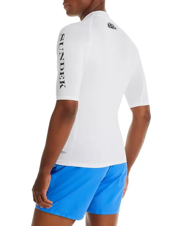 Sundek Regular Fit 50+ Upf Rash Guard - White