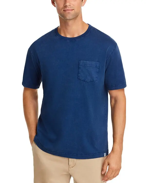 Peter Millar Crown Cotton Lava Wash Pocket Tee - Navy