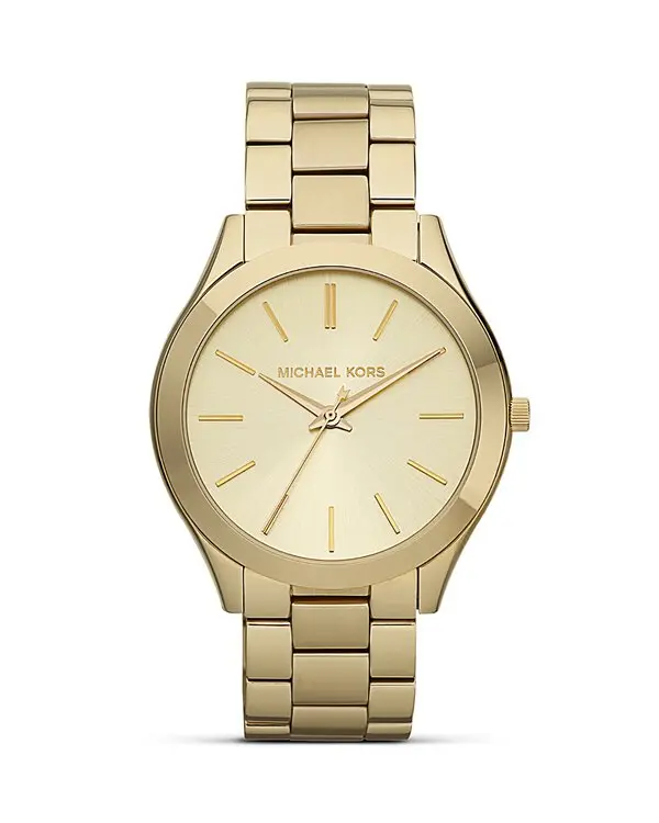 Michael Kors Slim Runway Watch - Gold