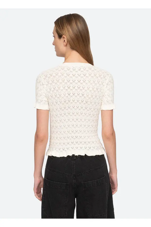 Sea Rue S/s Sweater - White