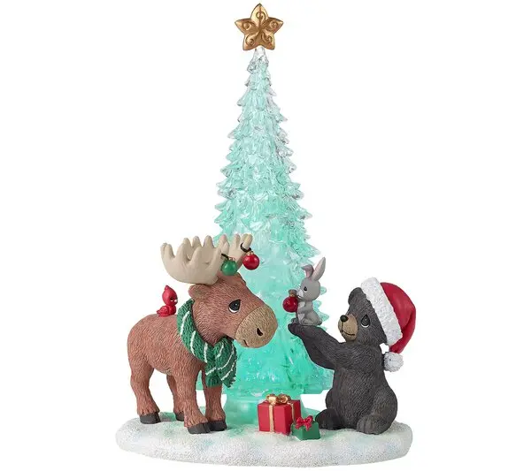 PRECIOUS MOMENTS It Moose Be Christmastime Led Gurine - One-color