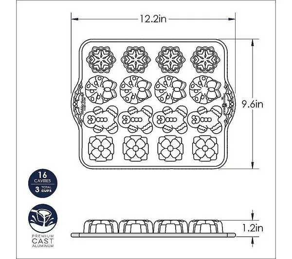 NORDICWARE Holiday Teacake Pan