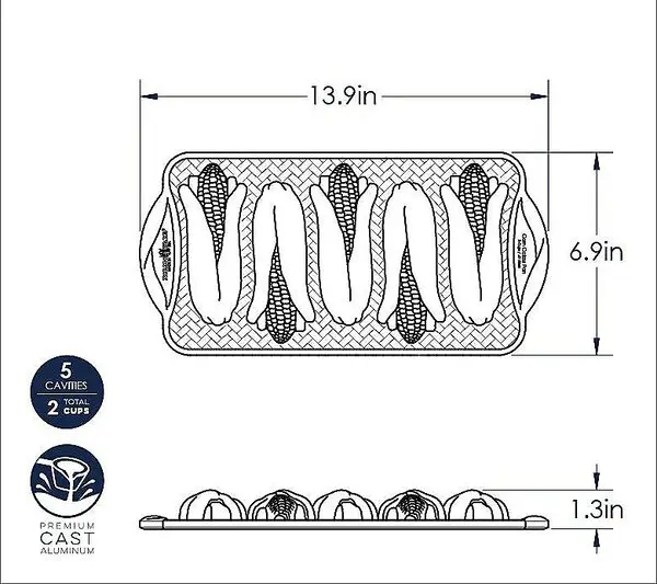 NORDICWARE Corn Cakes Pan