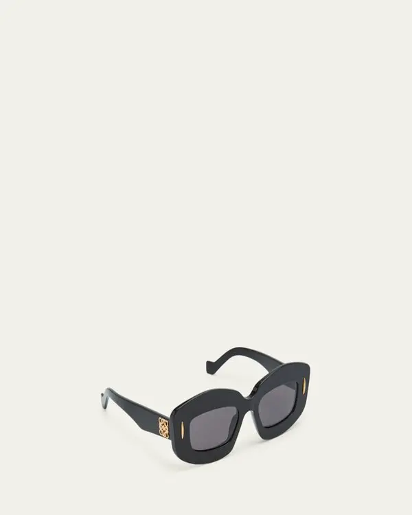 Loewe Anagram Acetate-nylon Rectangle Sunglasses