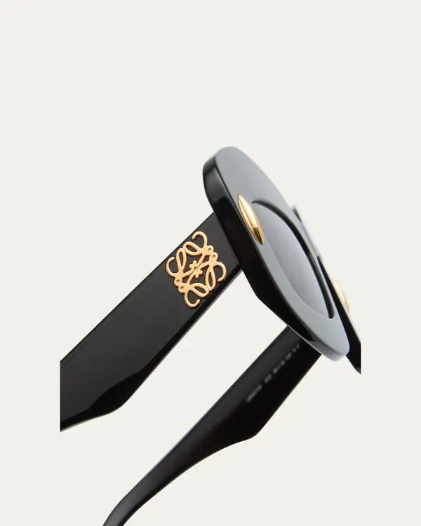 Loewe Anagram Acetate-nylon Rectangle Sunglasses