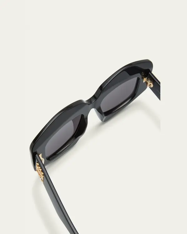 Loewe Anagram Acetate-nylon Rectangle Sunglasses