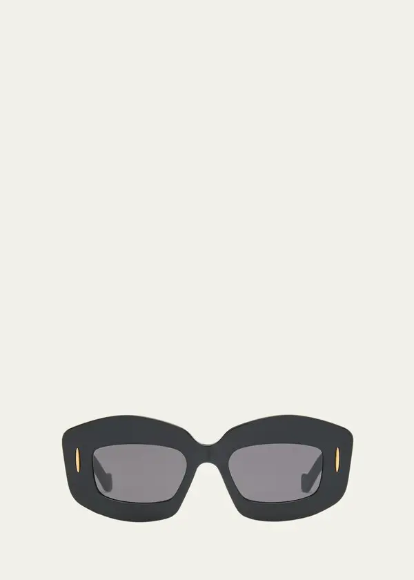 Loewe Anagram Acetate-nylon Rectangle Sunglasses
