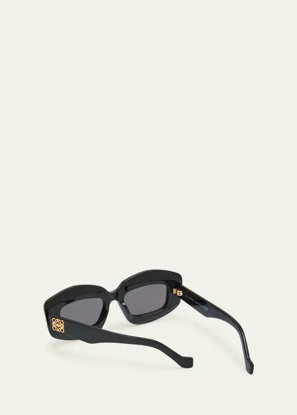 Loewe Anagram Acetate-nylon Rectangle Sunglasses
