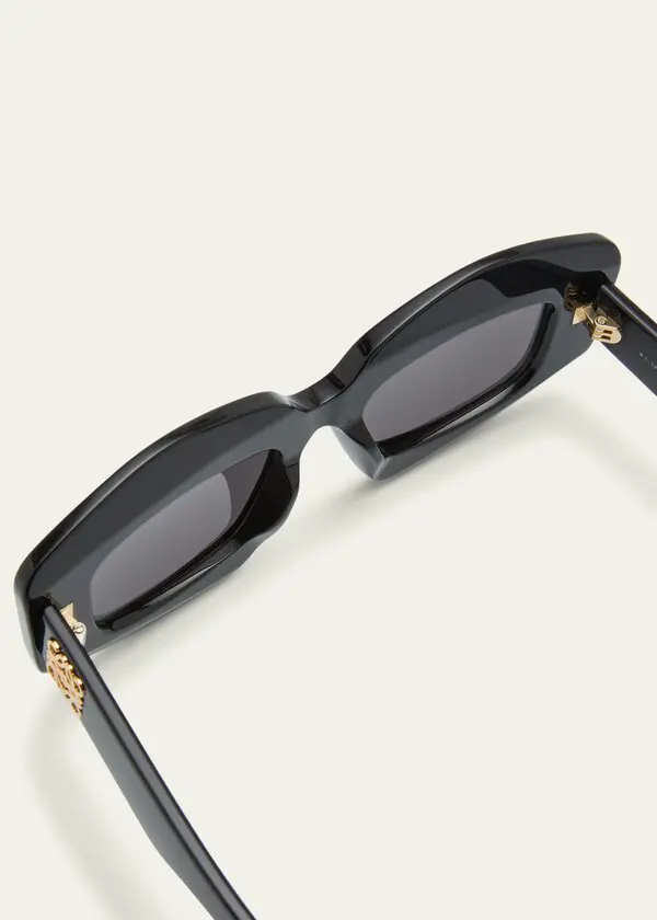 Loewe Anagram Acetate-nylon Rectangle Sunglasses