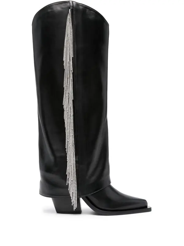 LE SILLA Jewel 110mm Leather Boots