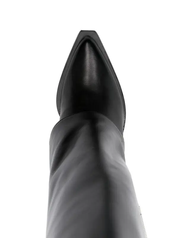 LE SILLA Jewel 110mm Leather Boots