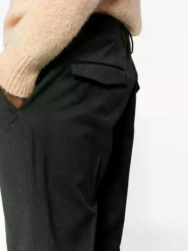 PT TORINO Straight-leg Tailored Trousers - Grey