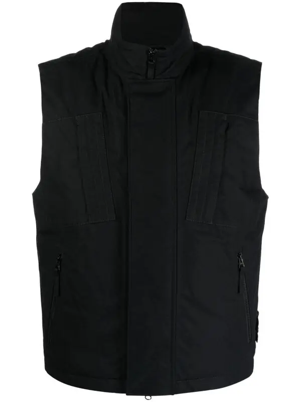 Stone Island Ghost Compass-badge Cotton Gilet