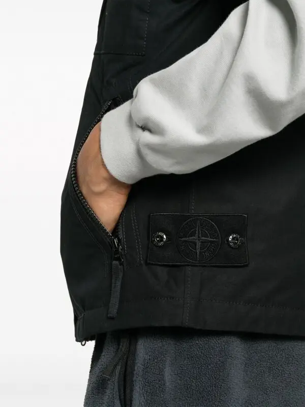 Stone Island Ghost Compass-badge Cotton Gilet