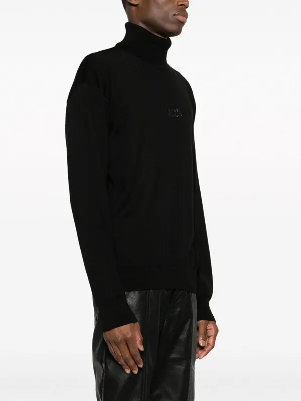 Gcds Logo-embroidered Roll-neck Jumper