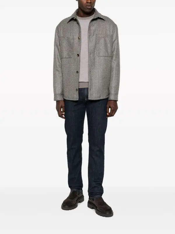 Canali Low-rise Straight-leg Trousers - Blue