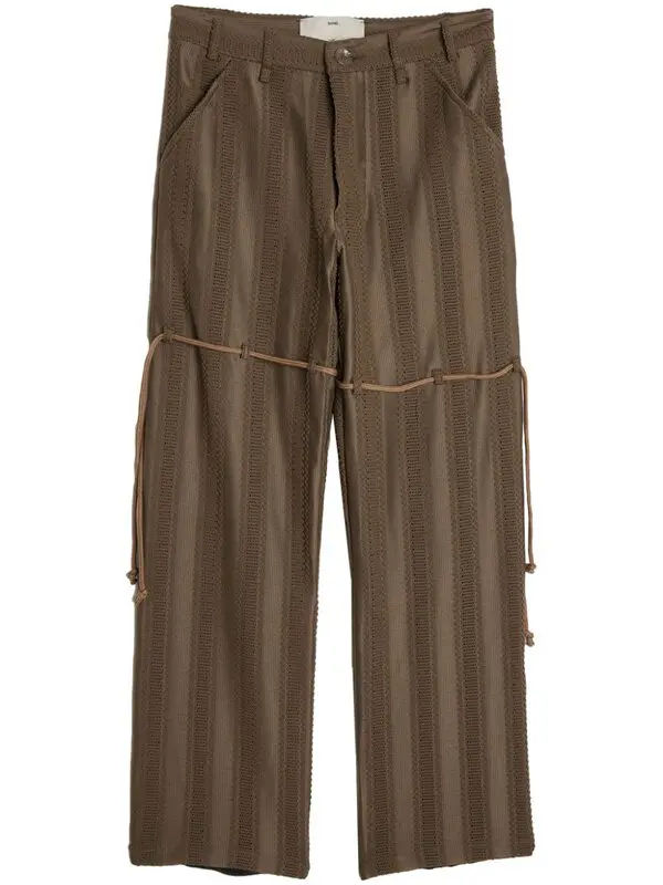 SONG FOR THE MUTE Chain-lace Wide-leg Trousers
