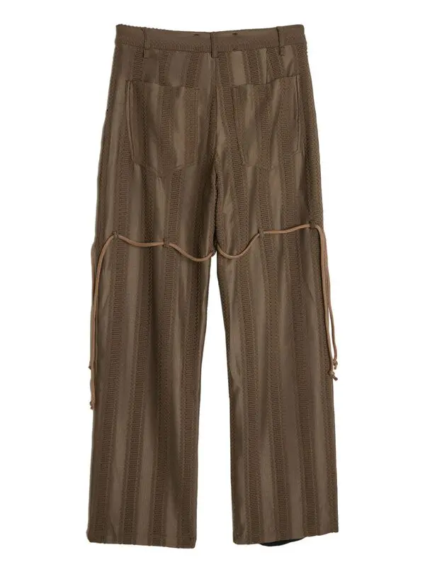 SONG FOR THE MUTE Chain-lace Wide-leg Trousers