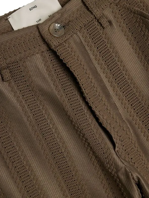 SONG FOR THE MUTE Chain-lace Wide-leg Trousers