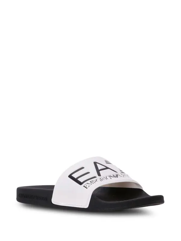EA7 Logo Embossed Slides