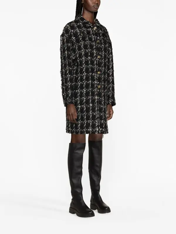 Giambattista Valli Checked Tweed Coat