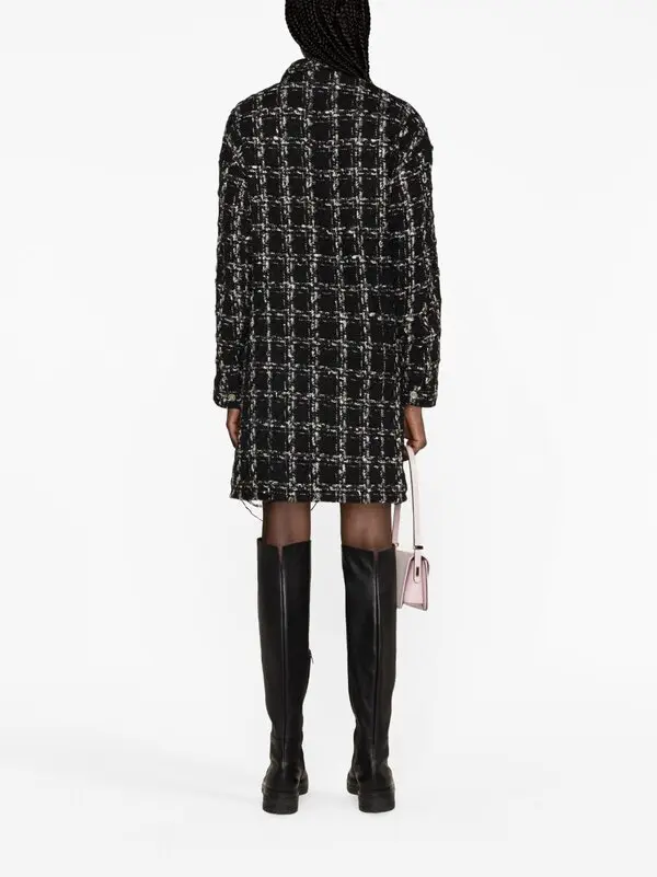 Giambattista Valli Checked Tweed Coat