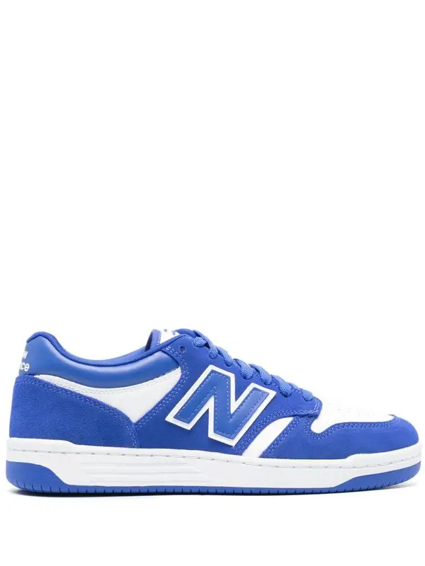 NEW BALANCE 480 Leather Low-top Sneakers - Blue