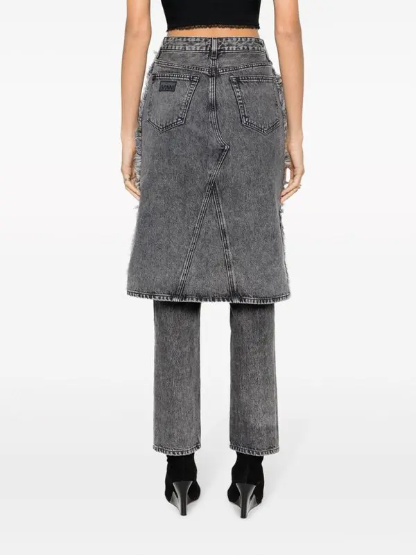 GANNI Denim Skirt Jeans