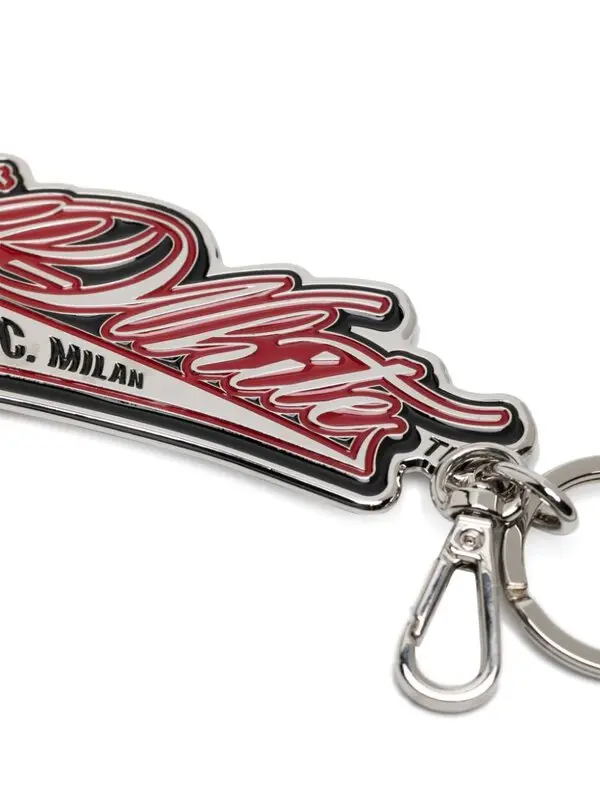 Off-White X Ac Milan Logo Keyring