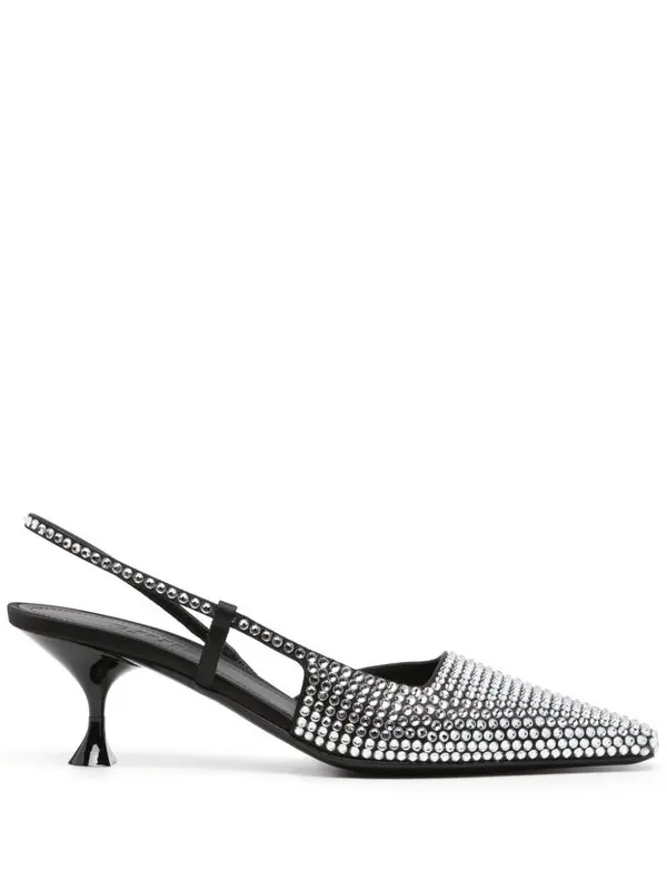 3JUIN 65mm Crystal-embellished Pumps
