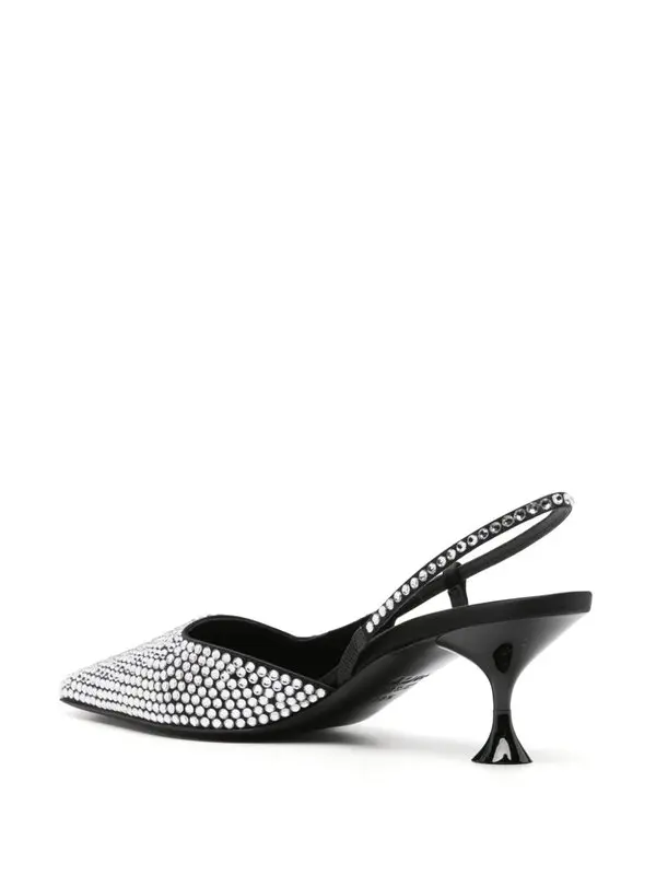 3JUIN 65mm Crystal-embellished Pumps