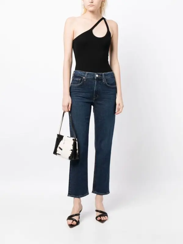 AGOLDE Kye Straight-leg Cropped Jeans