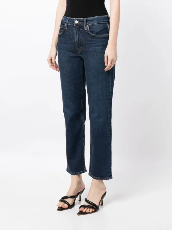 AGOLDE Kye Straight-leg Cropped Jeans