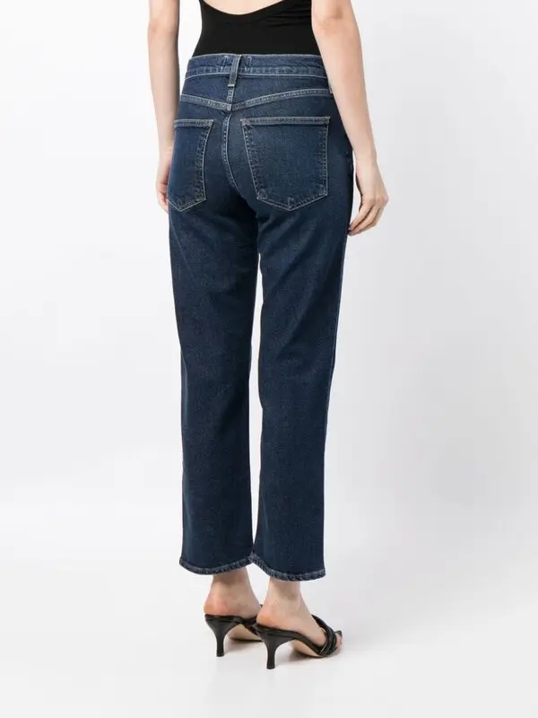 AGOLDE Kye Straight-leg Cropped Jeans
