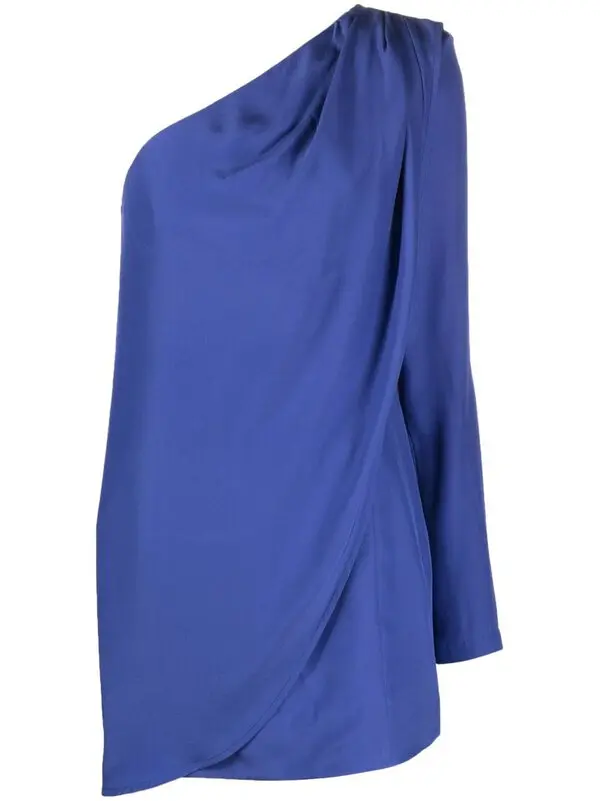 Gauge81 Oria Single-sleeve Silk Minidress