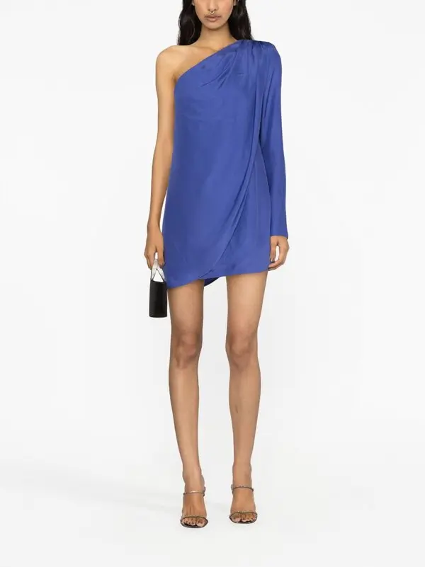 Gauge81 Oria Single-sleeve Silk Minidress