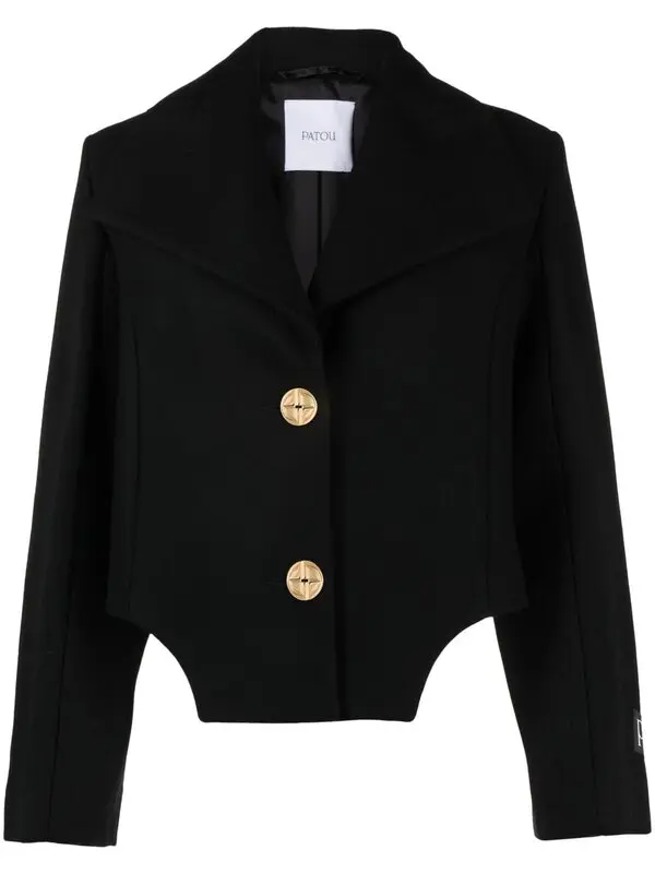 Patou Cut-out Cropped Jacket