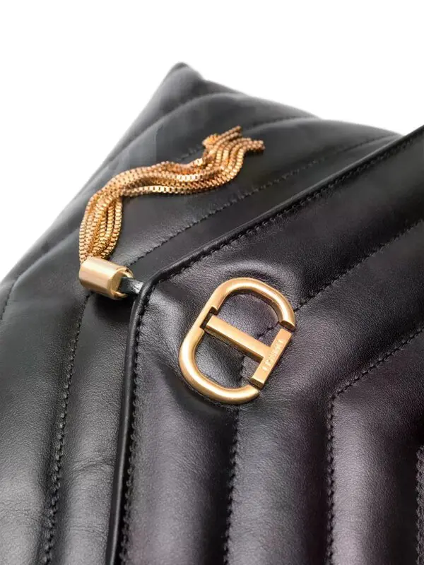 TWINSET Dreamy Quilted Leather Shoulder Bag