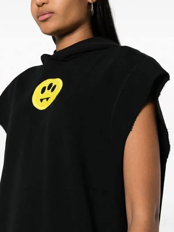 BARROW Logo-embroidered Jersey Hoodie