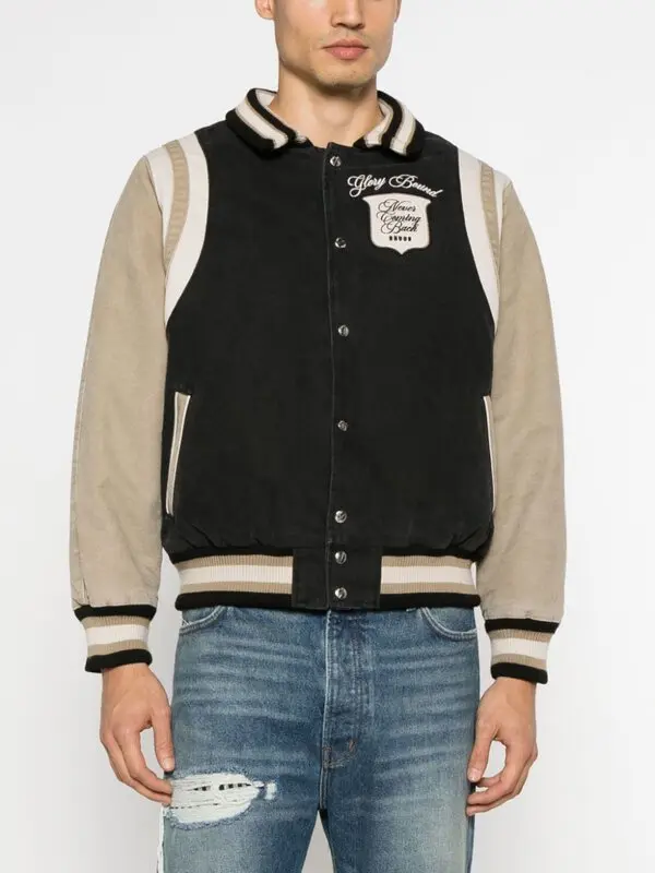 Rhude Logo-embroidered Canvas Bomber Jacket