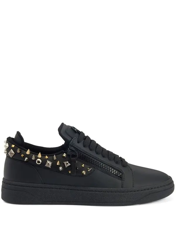 GIUSEPPE ZANOTTI Stud-embellished Low-top Sneakers