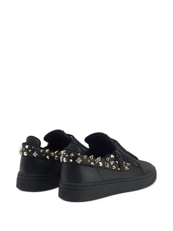 GIUSEPPE ZANOTTI Stud-embellished Low-top Sneakers