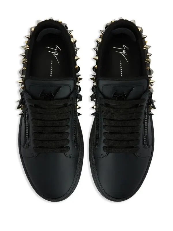 GIUSEPPE ZANOTTI Stud-embellished Low-top Sneakers