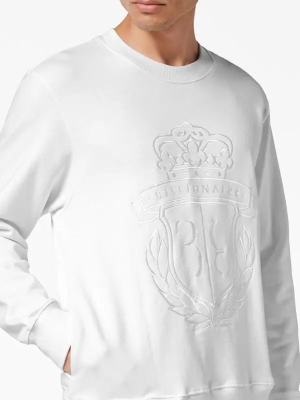 BILLIONAIRE Logo-embroidered Cotton Sweatshirt